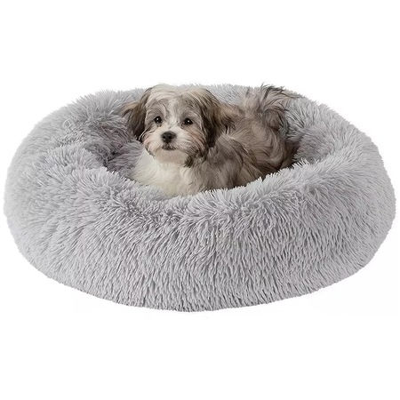 Pat rotund de plus pentru animale de companie 60cm gri - eMAG.ro