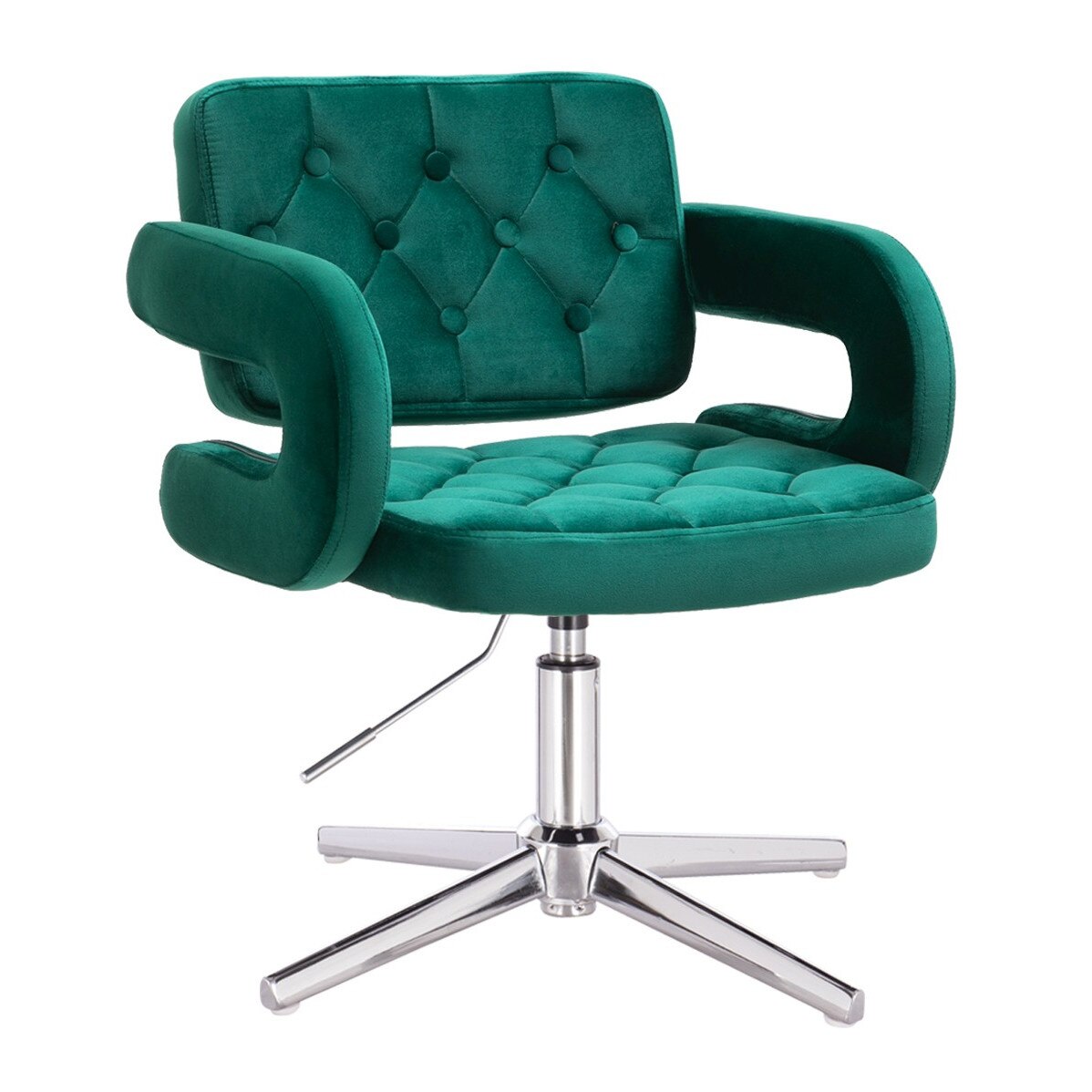 Scaun de birou, Votana, HR8403CROSS, Catifea, Verde, 35x40x55 cm - eMAG.ro