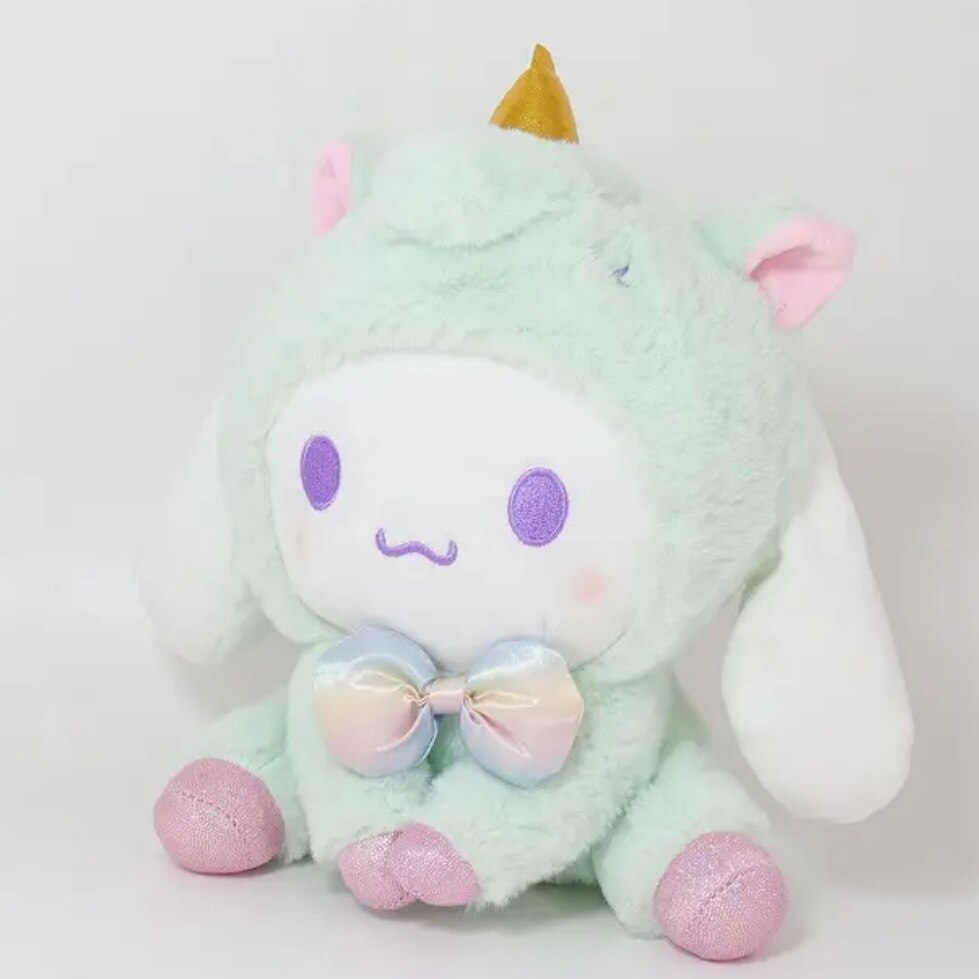 Jucarie de plus Sanrio Hello Kitty, Cinnamoroll in costum de unicorn ...