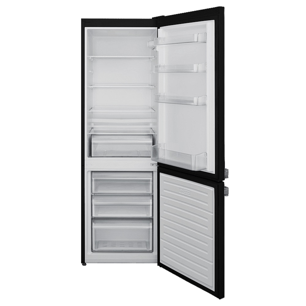 Frigider cu doua usi Finlux FXCA 3133 RETRO BLACK, Design Retro, 268 l ...