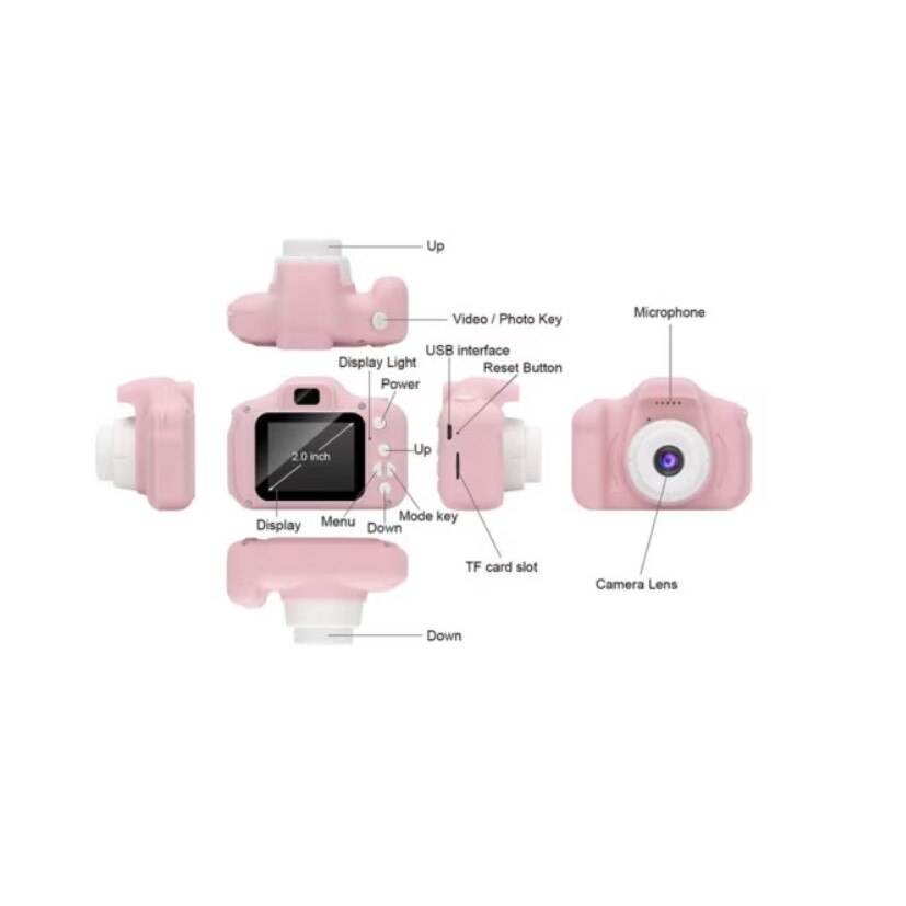 Aparat foto digital pentru copii functie foto video rezistent la apa ...
