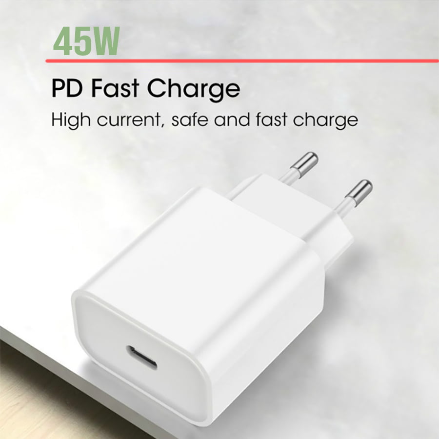 Incarcator Type-C Super Fast Charge, 45W, Cablu 1m, compatibil Samsung ...