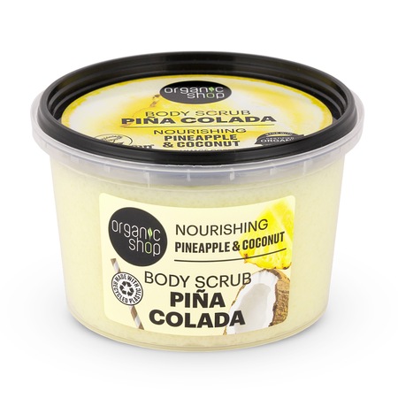 Scrub de corp nutritiv cu ananas si cocos Organic Shop Pina Colada, 250 ...
