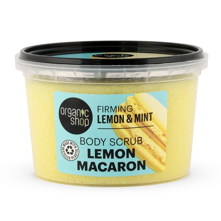 Scrub de corp pentru fermitate cu lamaie si menta Organic Shop Lemon ...