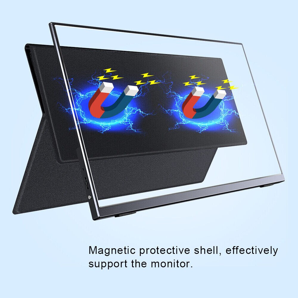 Monitor portabil, Uperfect, 1920x1080 px, 15.6 inci, LCD, Negru - eMAG.ro