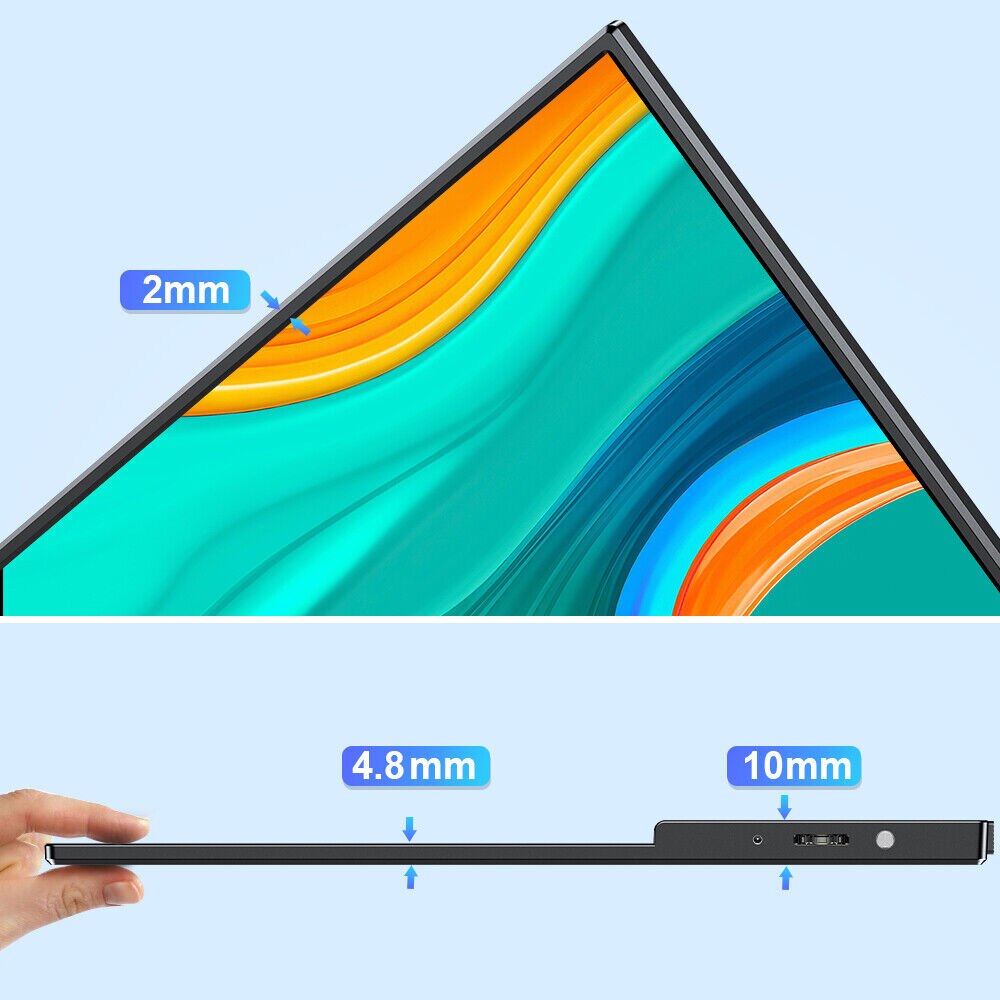 Monitor portabil, Uperfect, 1920x1080 px, 15.6 inci, LCD, Negru - eMAG.ro
