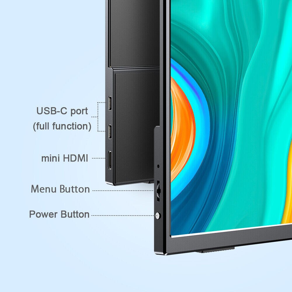 Monitor portabil, Uperfect, 1920x1080 px, 15.6 inci, LCD, Negru - eMAG.ro