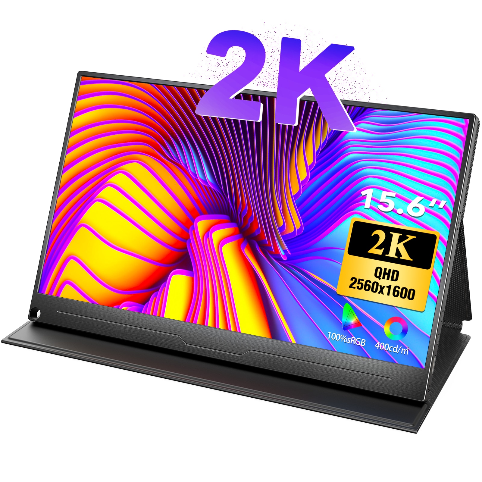 Monitor portabil, Uperfect, 2560x1600 px, 16 inci, 178 °, IPS, HDR, USB ...