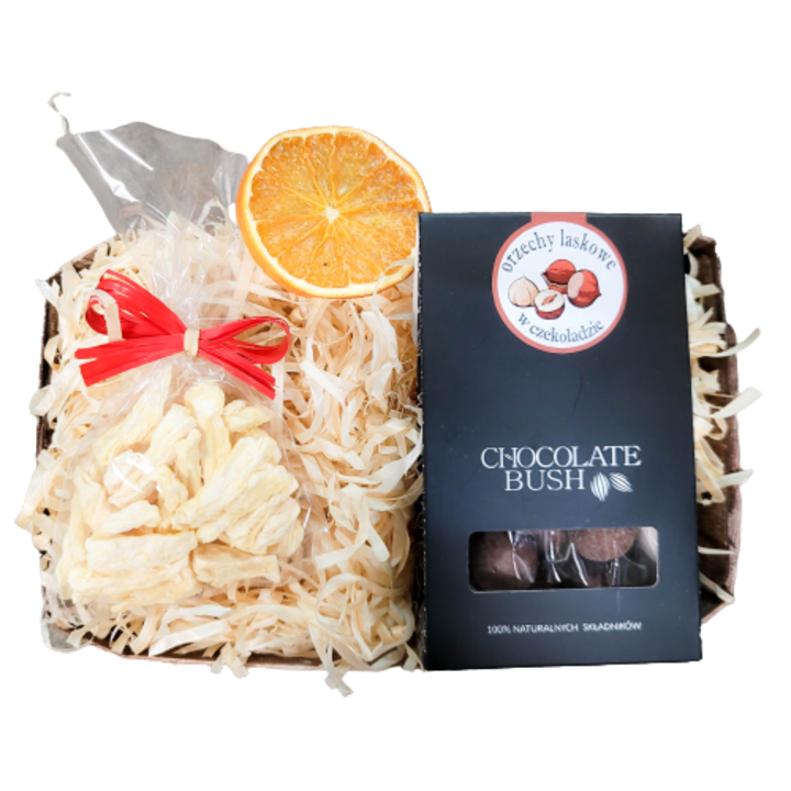Cos cadou, Ekoloco, Alune in ciocolata/Fructe uscate - eMAG.ro