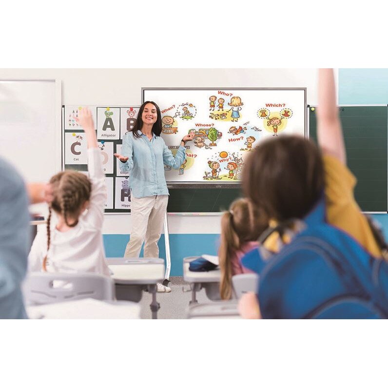 Display interactiv smart Uniview DLED, 65 inch, rezolutie 4K, Android 9 ...