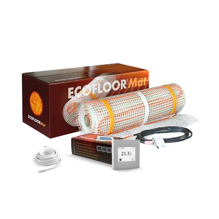Kit pentru incalzire in pardoseala ceramica, Covoras electric ECOFLOOR, LDTS 160 W/mp; 3 mp; 6 ...