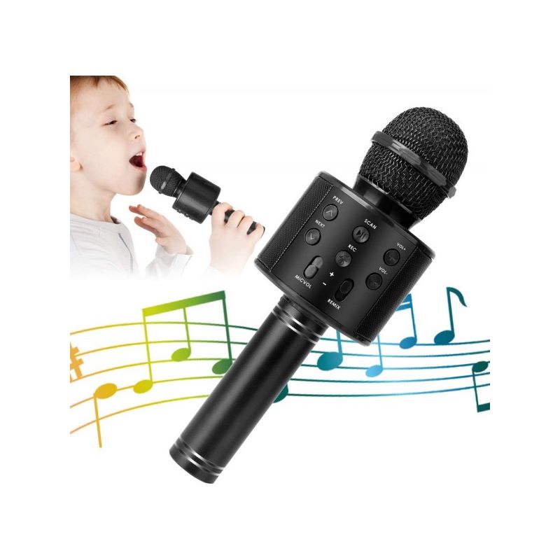 Microfon Karaoke Wireless Impact Vision® pentru copii, Boxa integrata ...