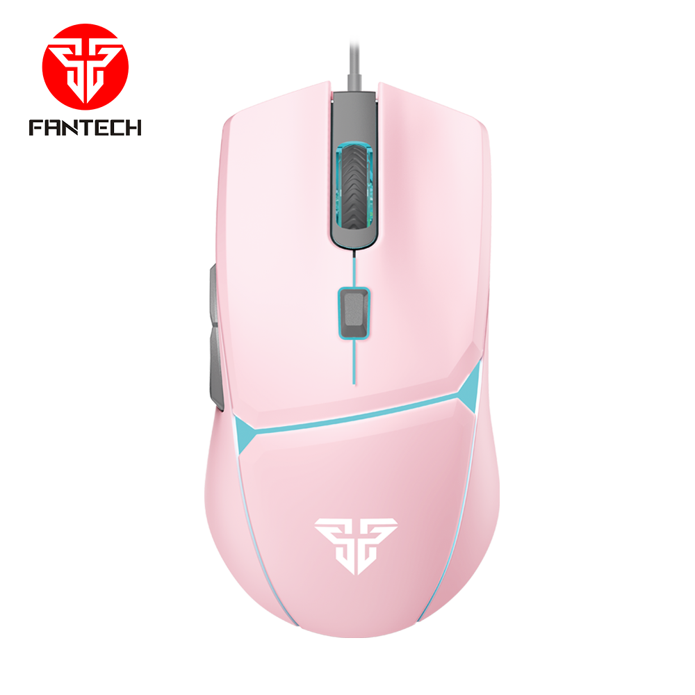 Mouse de gaming cu fir, Fantech VX7 Crypto, roz, 8000 DPI - eMAG.ro