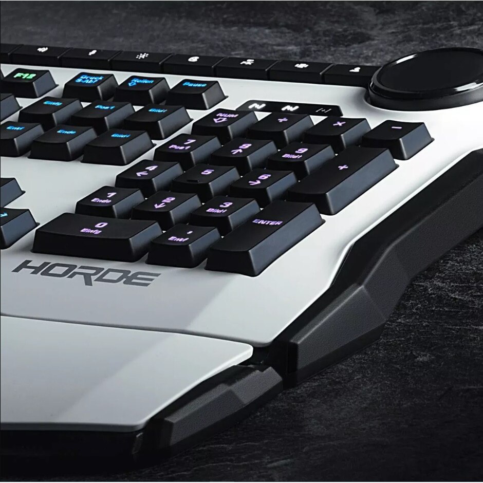 Tastatura Gaming Cu fir Roccat Horde Aimo RGB USB, Alb - eMAG.ro