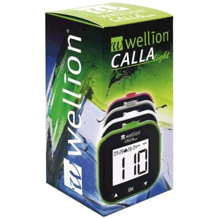 Апарат за измерване на кръвна захар Wellion Calla Light, чантичка ...