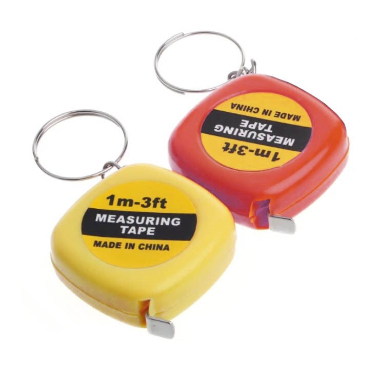 Set 2 bucati, Ruleta 1 metru, breloc, colturi rotunjite, 35x35x12 mm ...