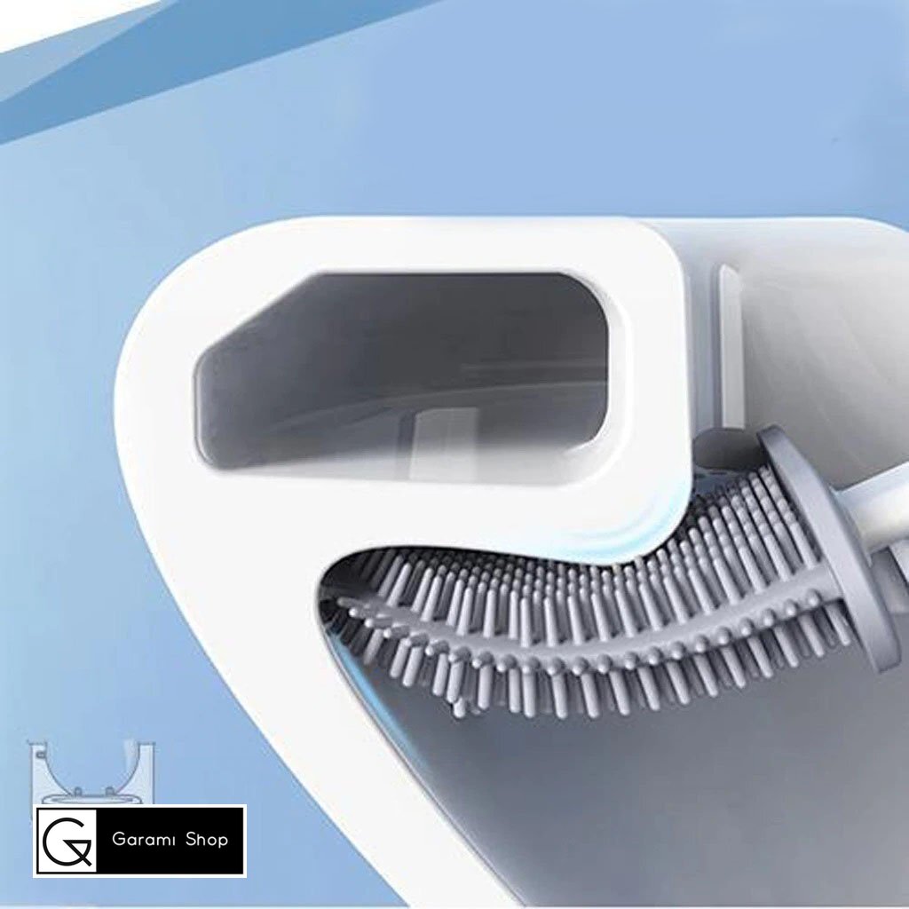 Perie WC pentru Curatat Vasul de Toaleta, din Silicon Premium si Suport ...