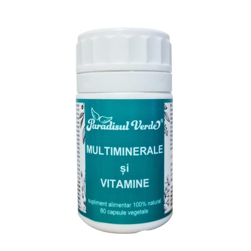 Multiminerale si Vitamine 60 capsule Paradisul Verde - eMAG.ro