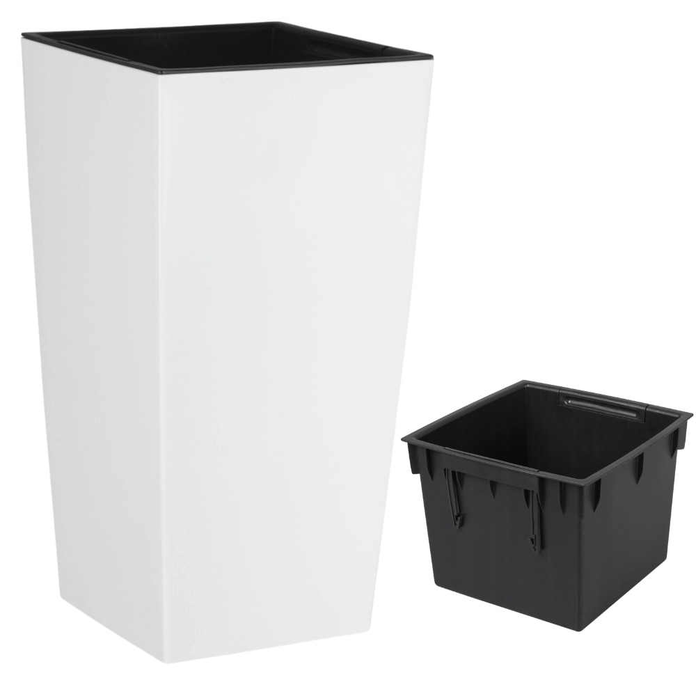 Ghiveci cu insert alb, Prosperplast, Plastic, 50 cm - eMAG.ro