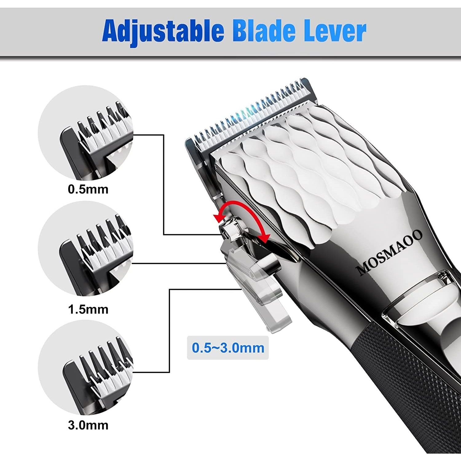 Aparat de tuns multifunctional barba si parul MOSMAOO®, foarfece de ...