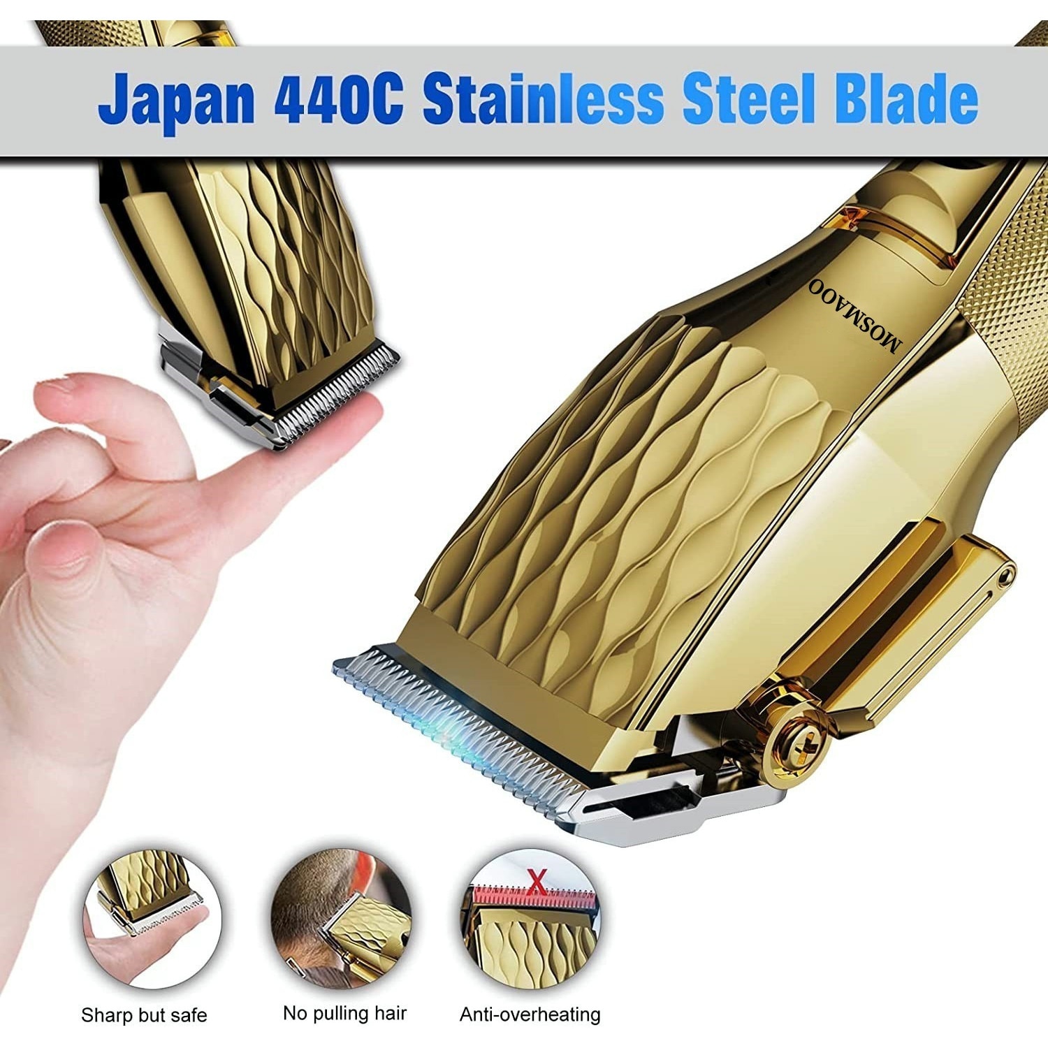 Aparat de tuns multifunctional barba si parul MOSMAOO®, foarfece de ...