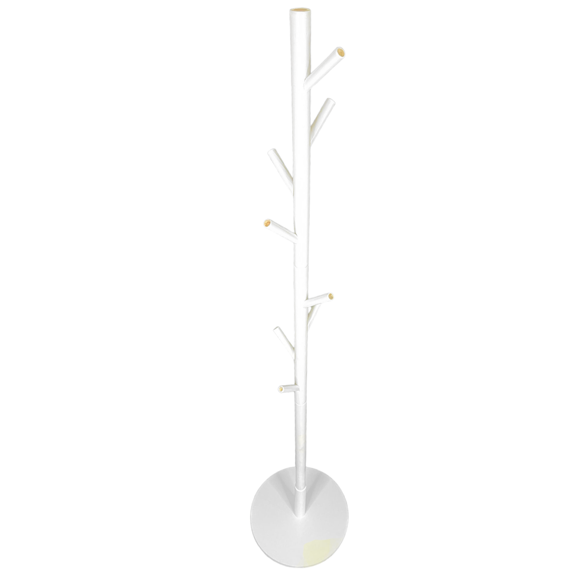 Cuier tip pom cu 8 agatatori, 175 x 3.7 cm, pentru hol, alb, LEXI - eMAG.ro