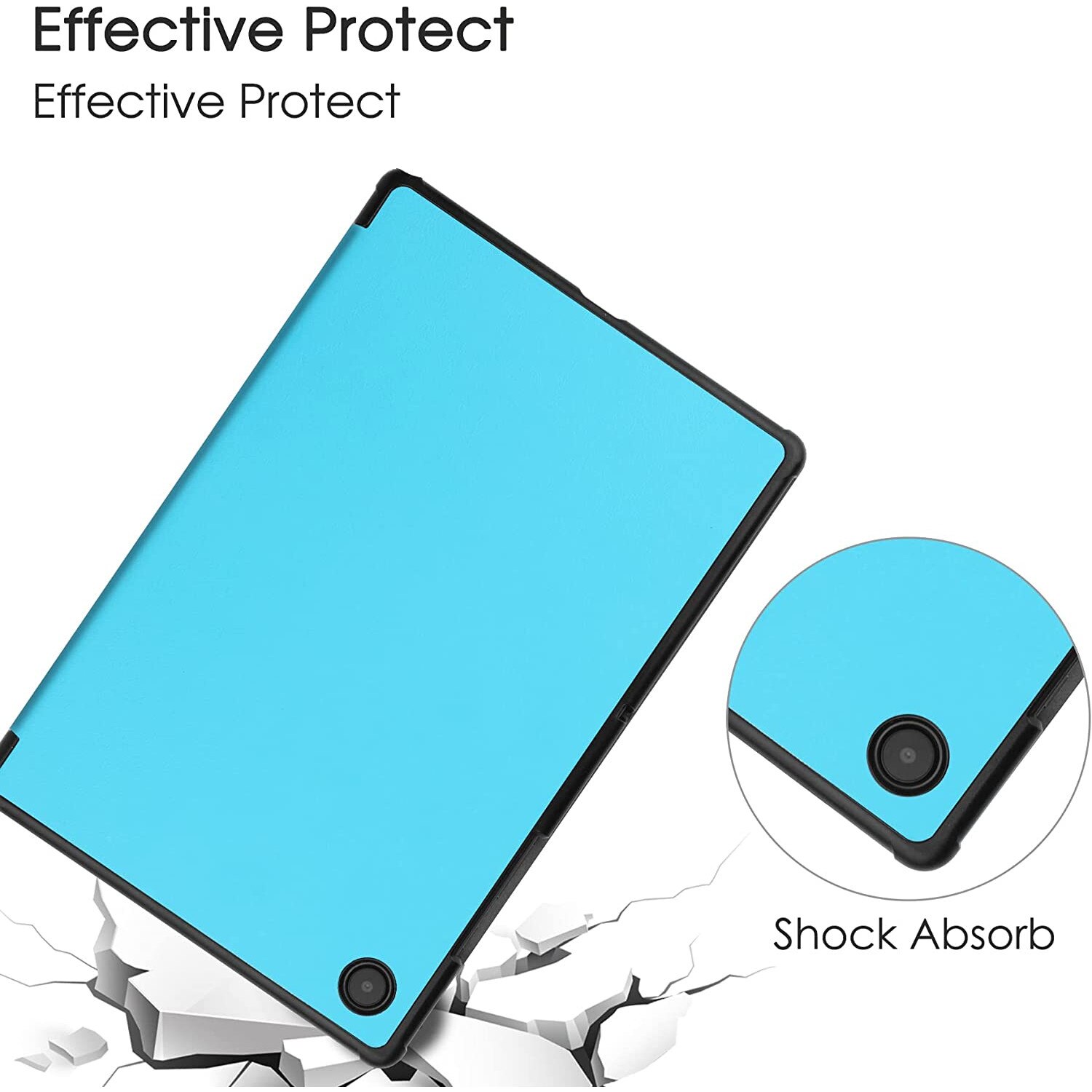 Husa Slim Sigloo, Smart Cover, Trifold, pentru tableta Samsung Galaxy ...