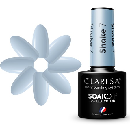 Lac hibrid Claresa, albastru de pastelata 5g, Shake 7 - eMAG.ro