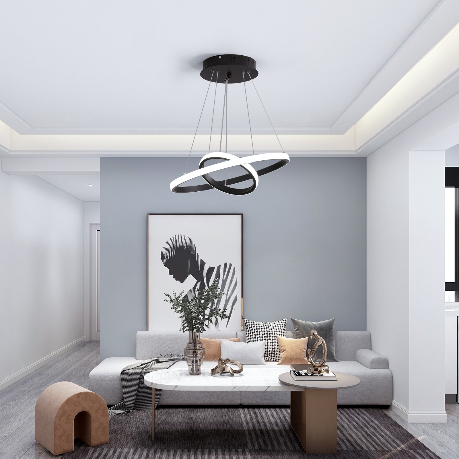 Candelabru Circular, Toolight, 220v, 27w, Diametru 20/40 cm, Lumina ...