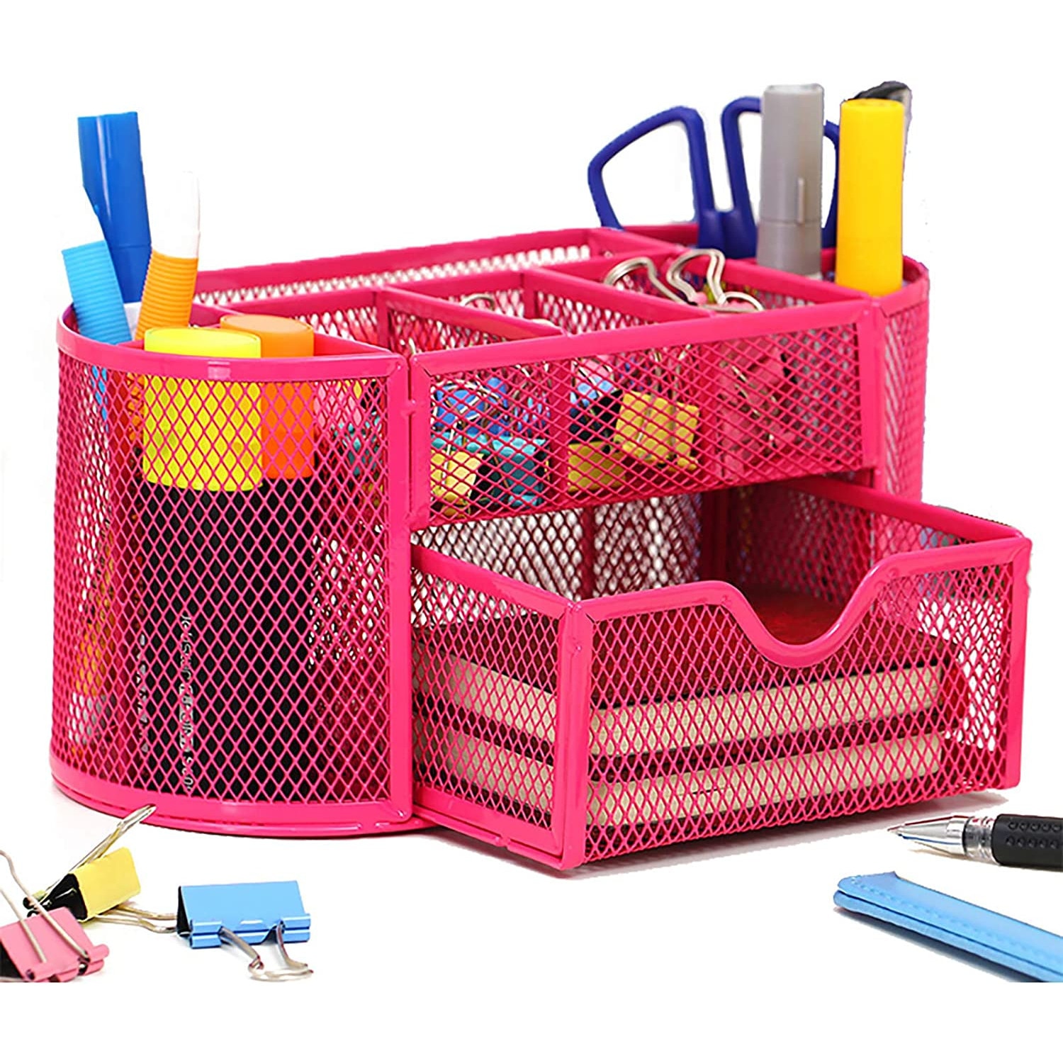 Suport multifunctional pixuri, Metal, 9 compartimente,10.8 x 22 x 11 cm ...