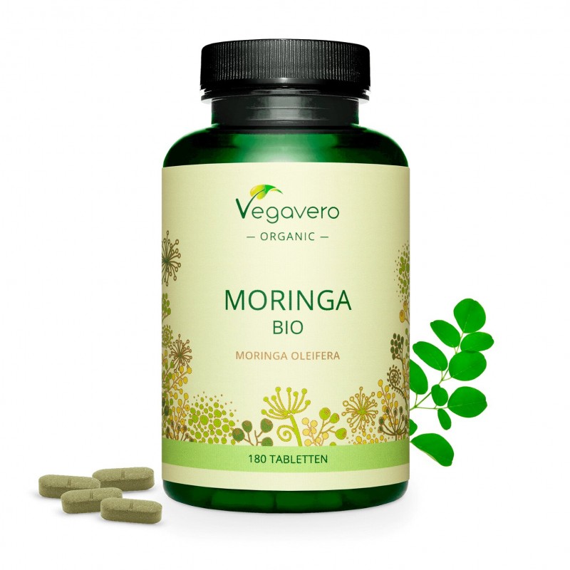Supliment alimentar, Vegavero, Organic Moringa Oleifera, 1000 mg, 180 ...