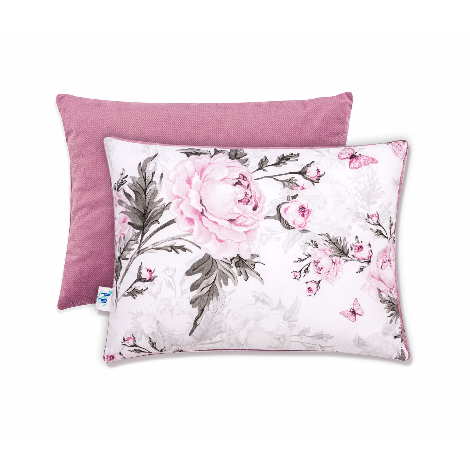 Perna pentru copii, Bumbac, 30x40 cm, Alb/Roz - eMAG.ro