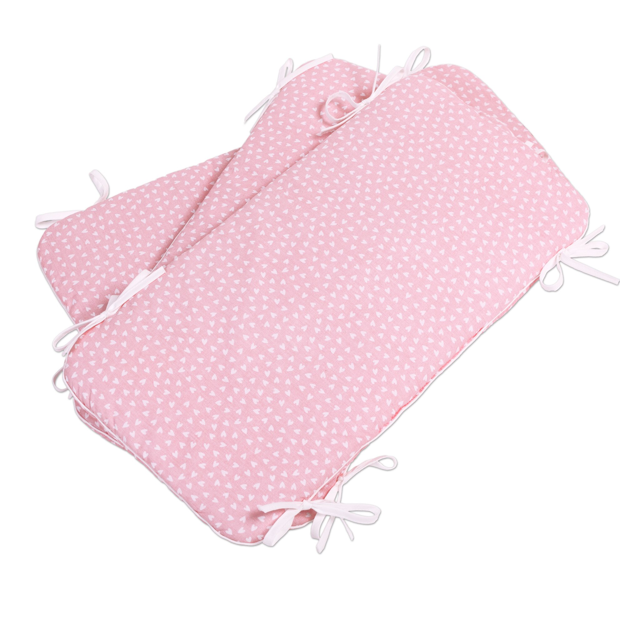 Protectie pentru patut, Bumbac, 60x30 cm, Roz - eMAG.ro