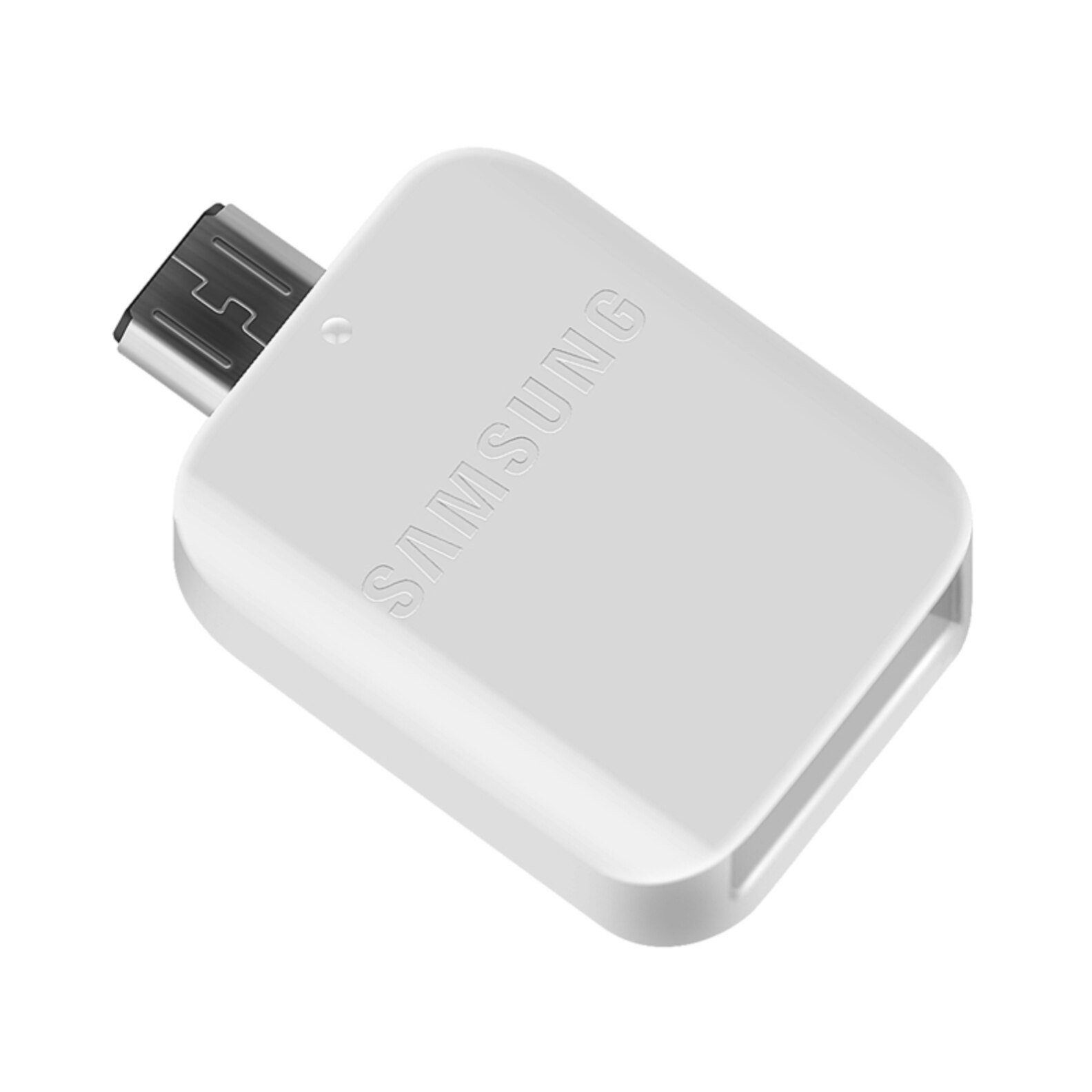 Adaptor Samsung OTG USB - Micro USB, Universal, Alb - Conexiune simpla ...