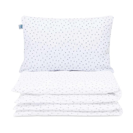 Set patura si perna bebe, Bumbac, Alb - eMAG.ro