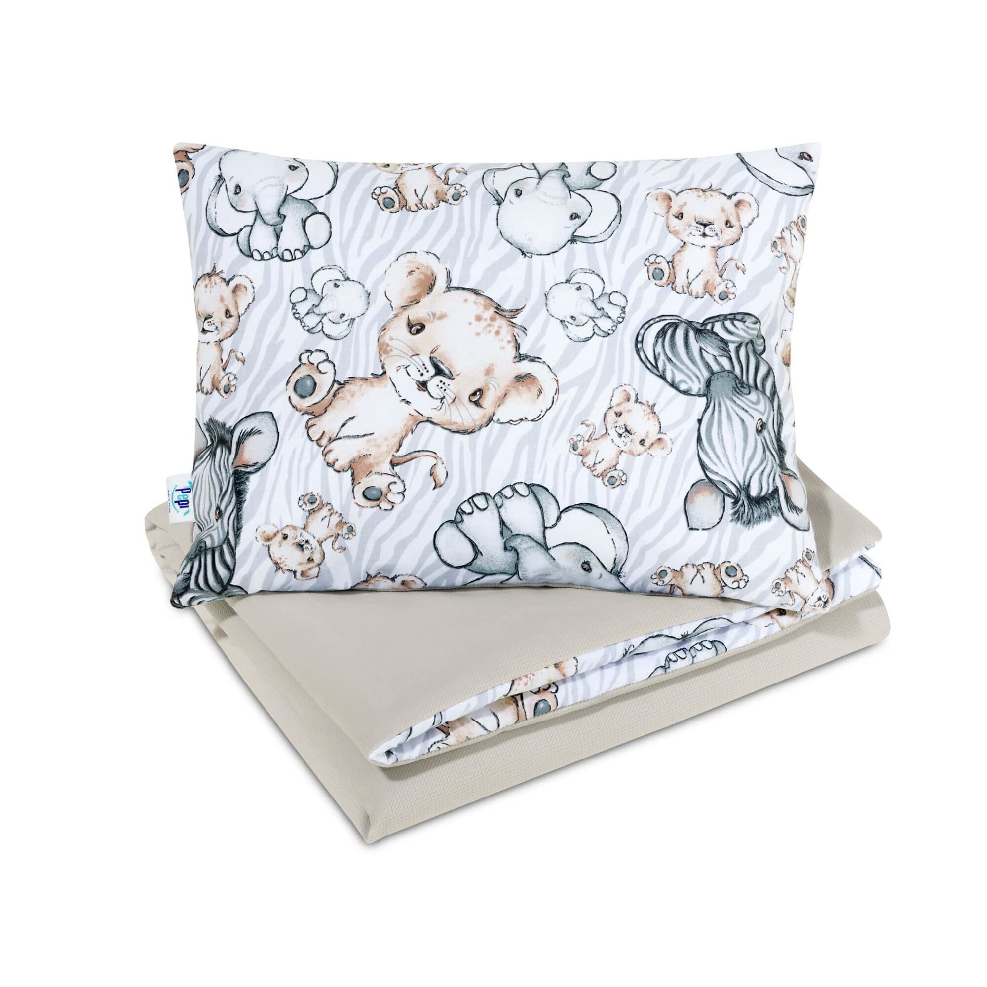 Set patura si perna bebe, Bumbac, Multicolor - eMAG.ro