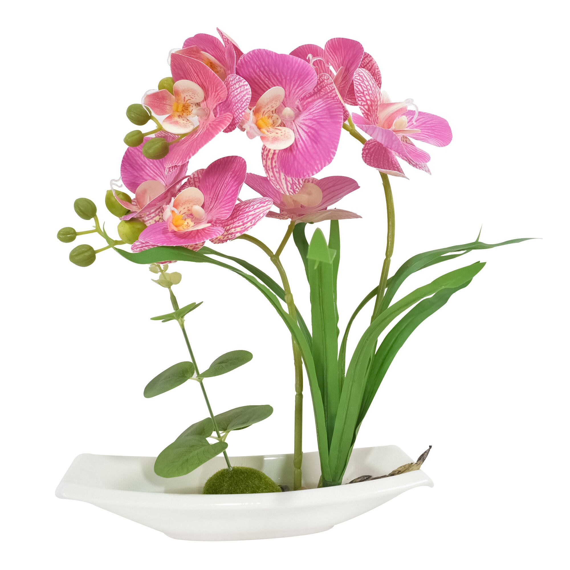 Orhidee cu aspect natural, 30 cm, Naimeed D4853, Roz - eMAG.ro