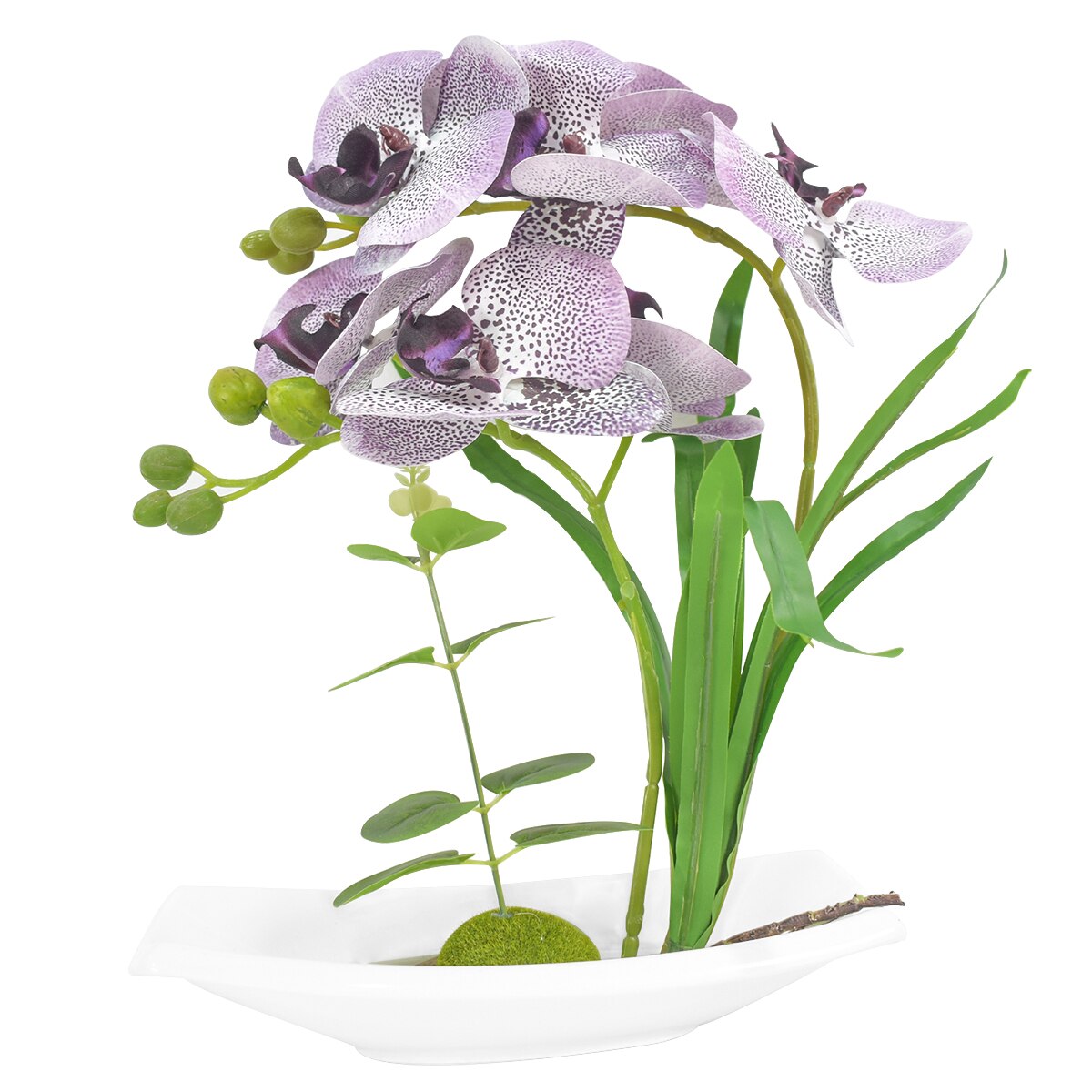 Orhidee cu aspect natural, 30 cm, Naimeed D4853, Mov - eMAG.ro