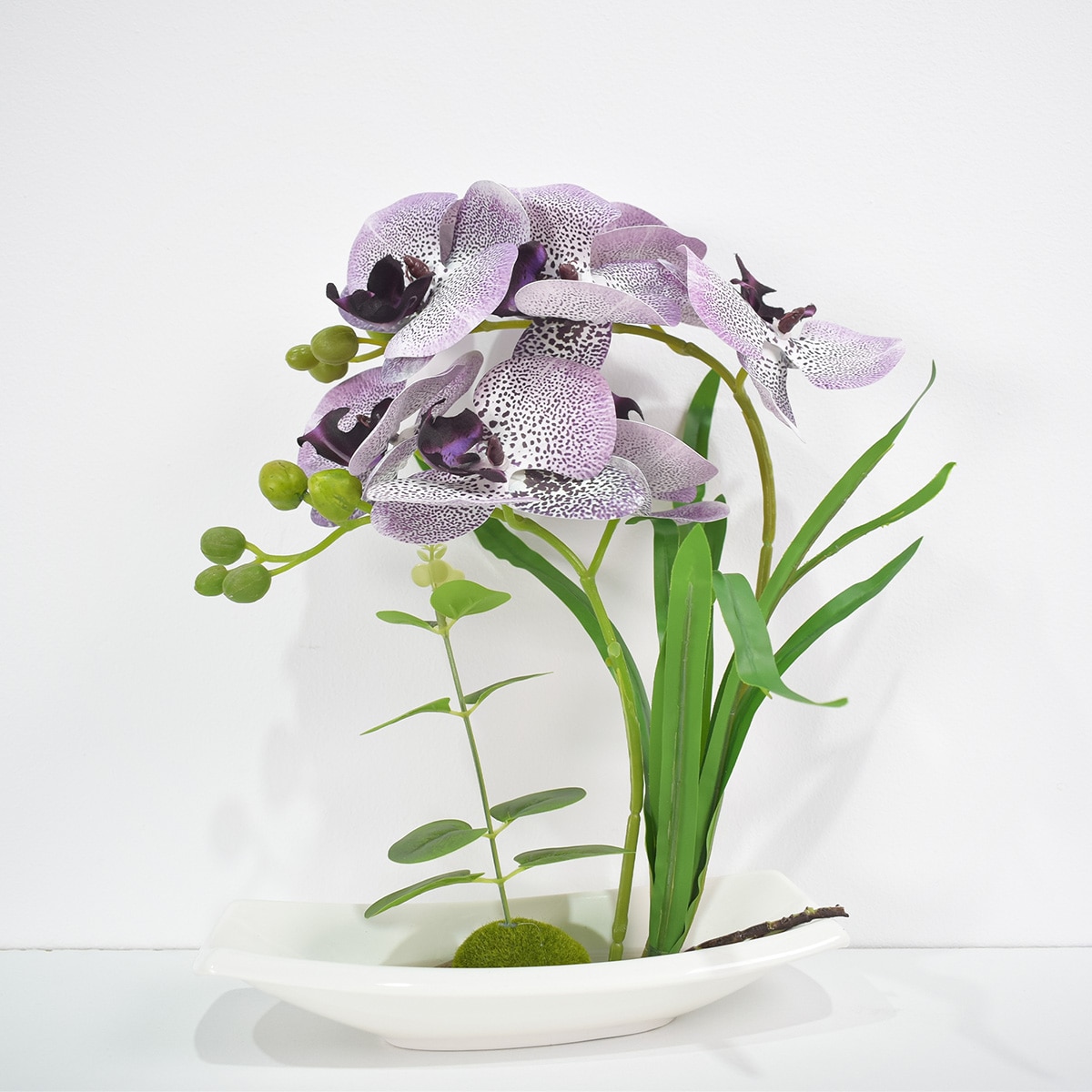 Orhidee cu aspect natural, 30 cm, Naimeed D4853, Mov - eMAG.ro