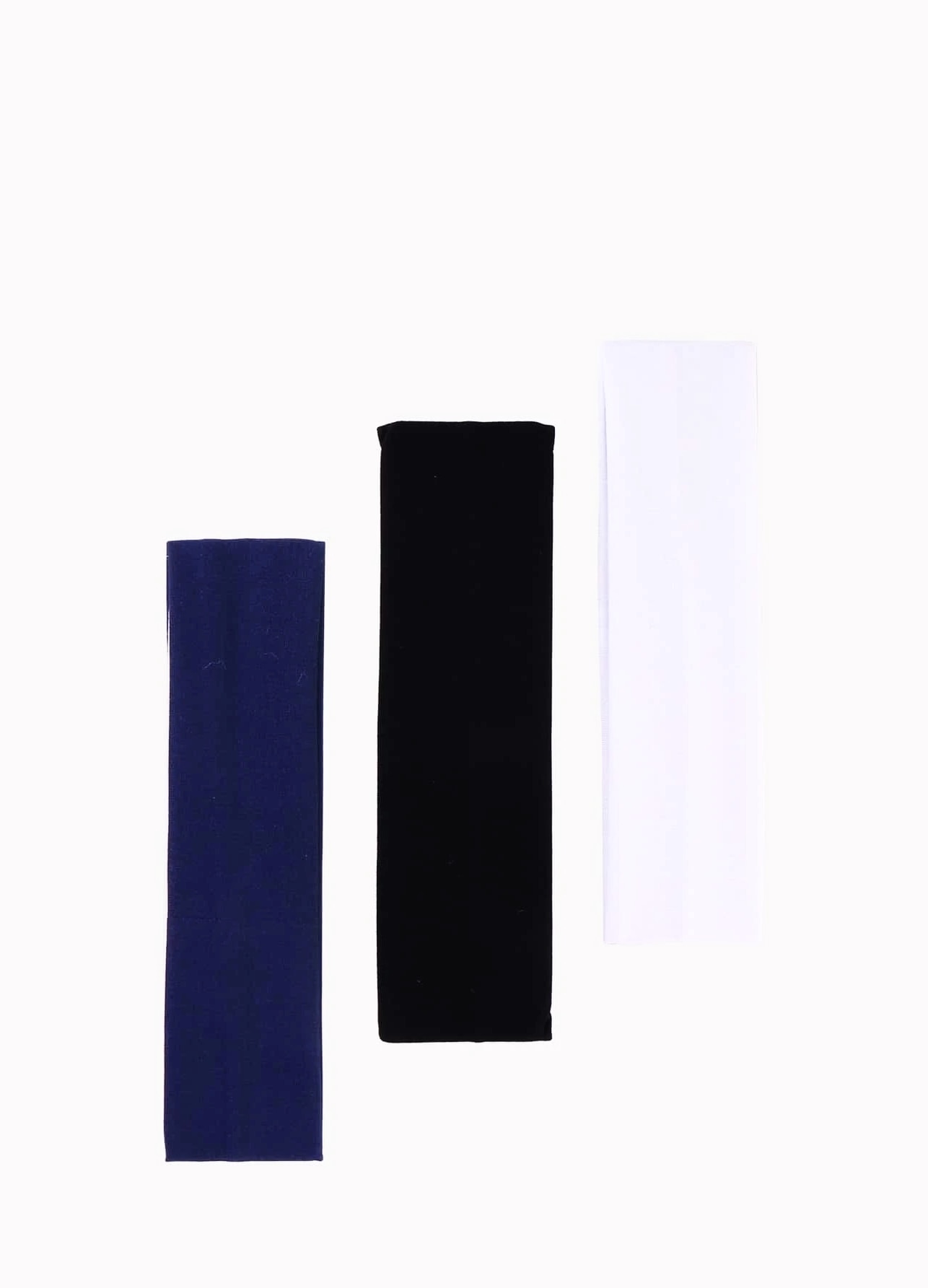 Set 3 Bentite pentru par, Alb - Albastru - Negru - eMAG.ro