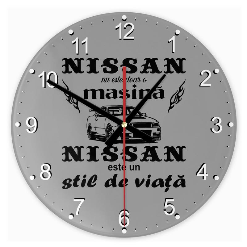 Ceas circular din sticla, Mobiltokguru, Model, Nissan nu este doar o ...