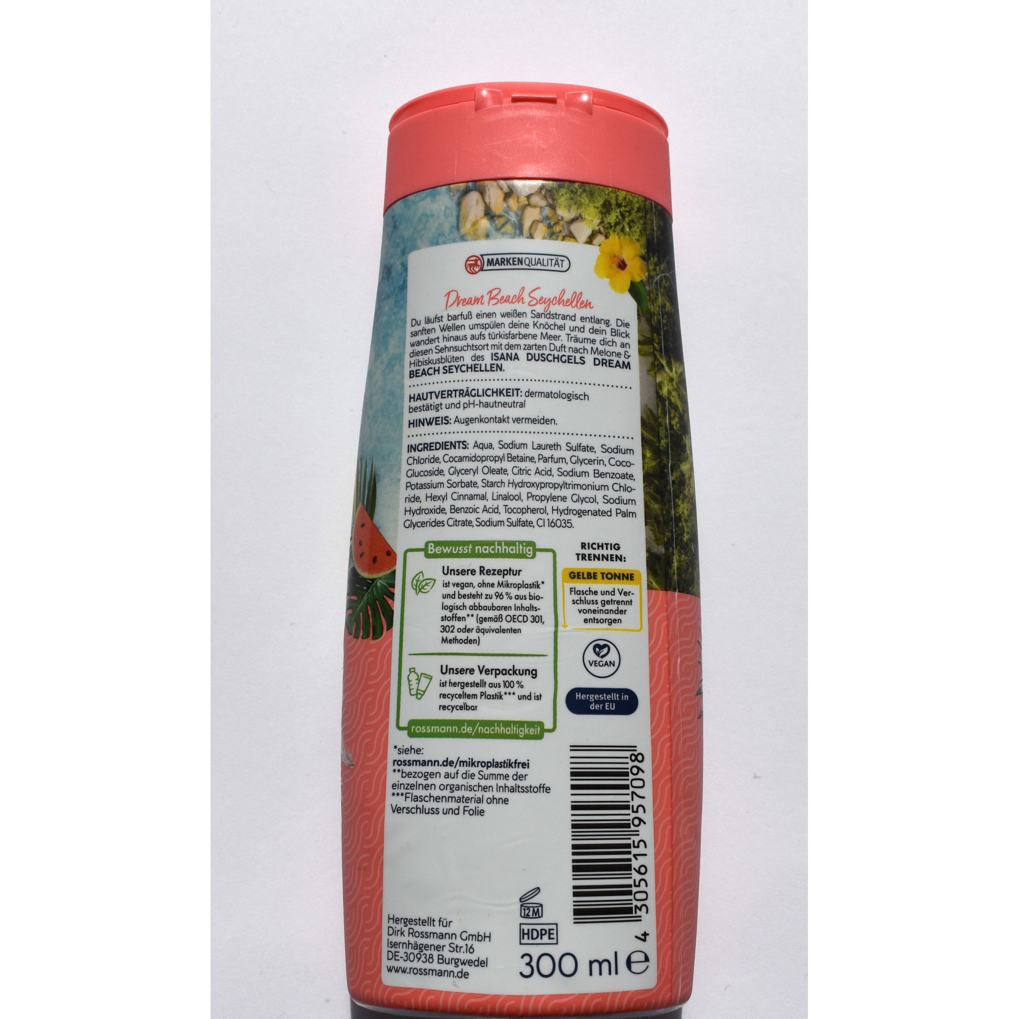 Gel de dus Isana, Duschgel, Deam Beach Seychellen, 300 ml - eMAG.ro