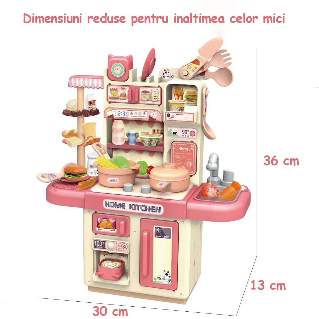 Bucatarie Multifunctionala Completa pentru Copii, WOWSTEP®, Interactiva ...