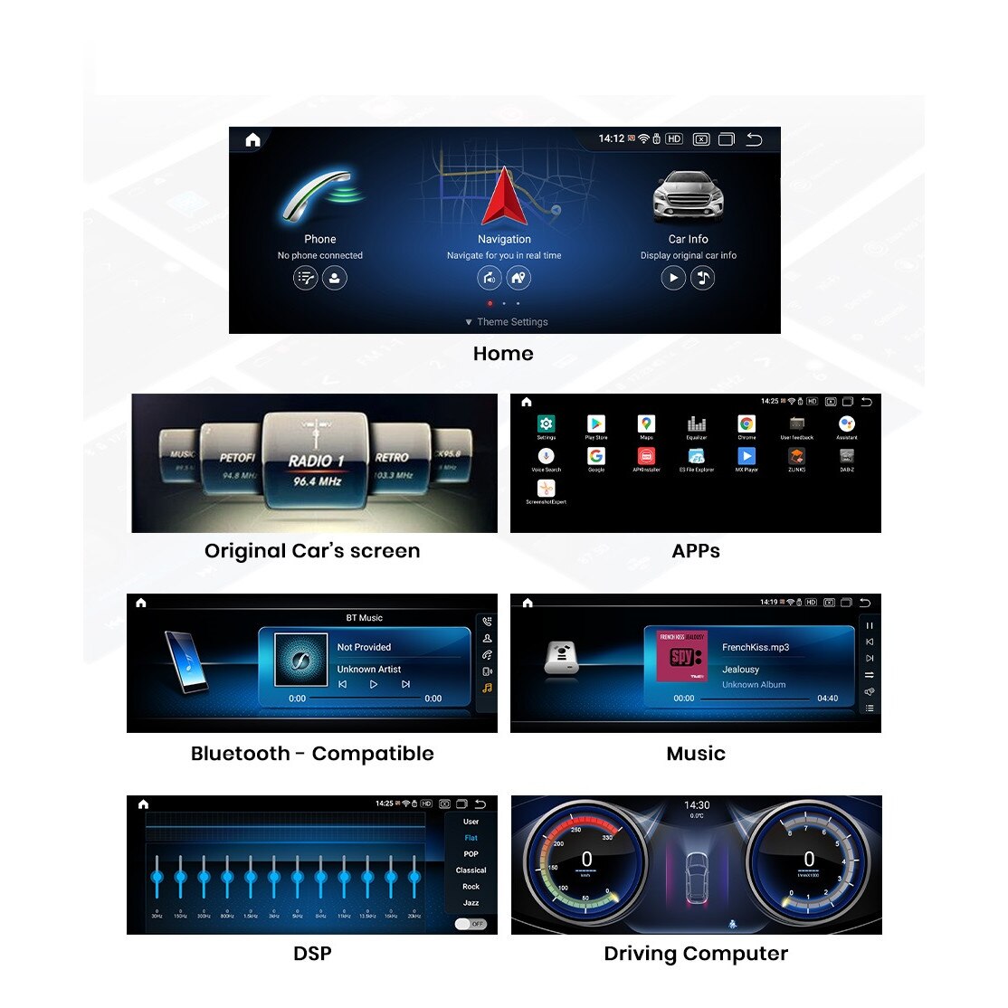 Navigatie Mercedes w212 S212 E-class 2015-2016 (NTG5.0), Android, 4GB ...