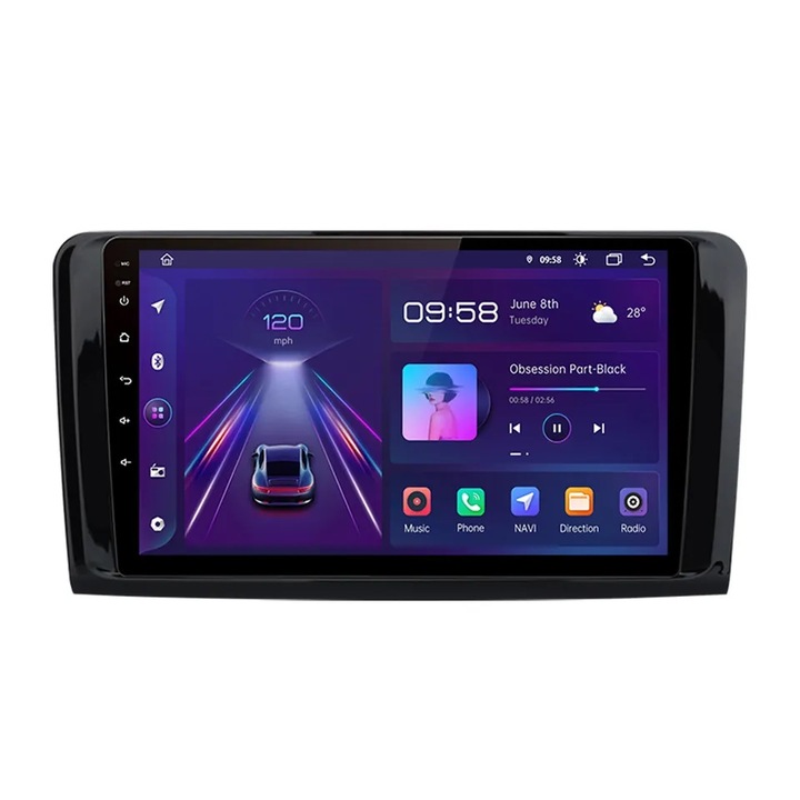 Navigatie Mercedes ML W164 2005-2012, Mercedes GL X164, Android 12, 1GB ...