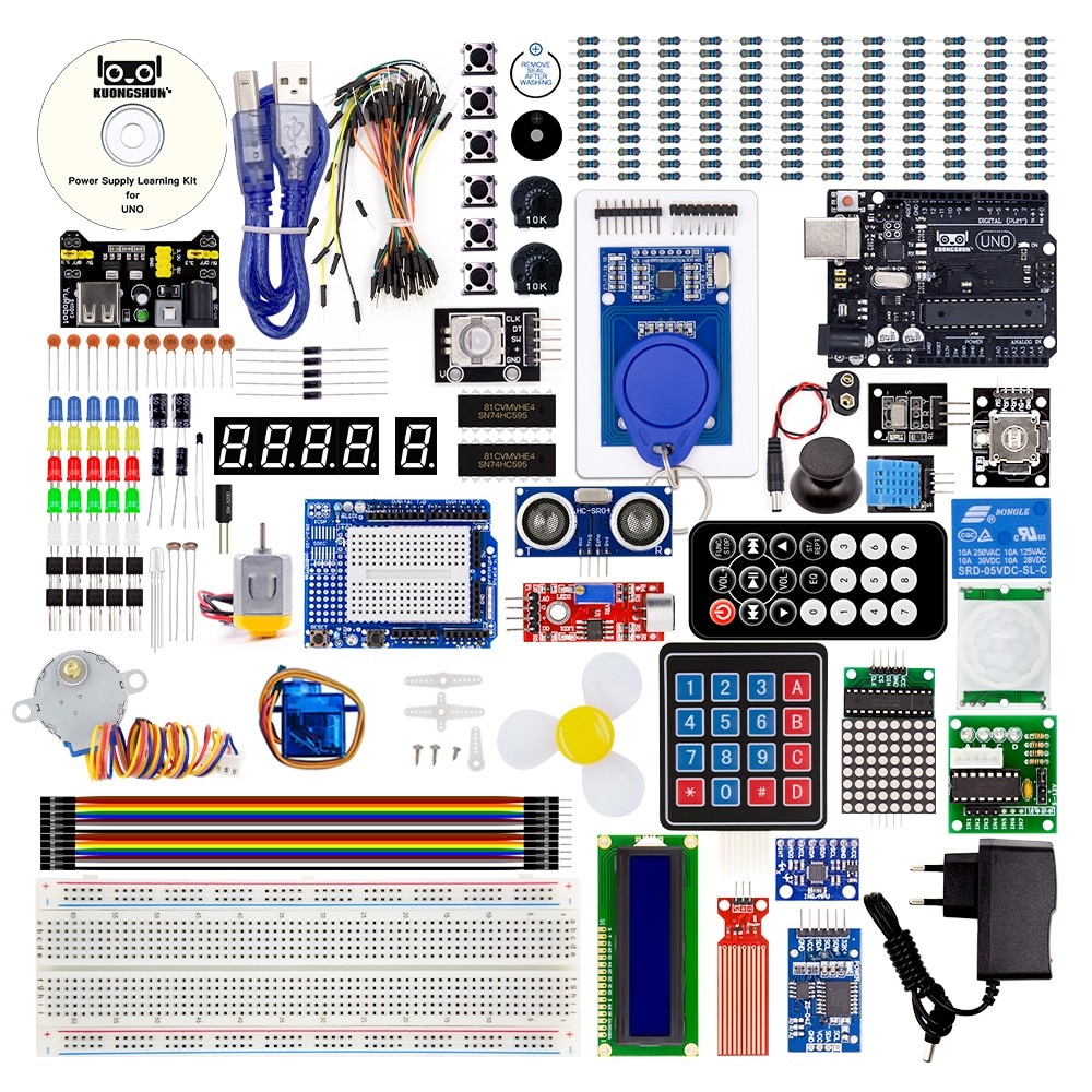 Kit introductiv complet Robofun pentru Arduino Uno - eMAG.ro