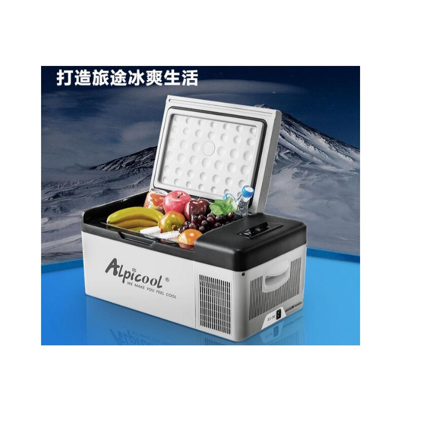 Mini frigider portabil, AC100-240V DC12/24V, Compresor extern, 15 litri ...