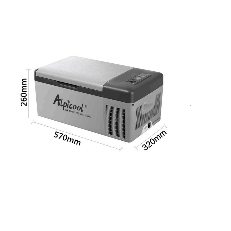 Mini frigider portabil, AC100-240V DC12/24V, Compresor extern, 15 litri ...