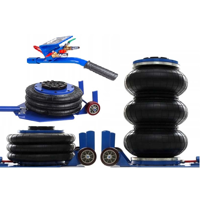 Cric auto pneumatic de ridicare 3T tip perna tripla de aer Inaltime ...