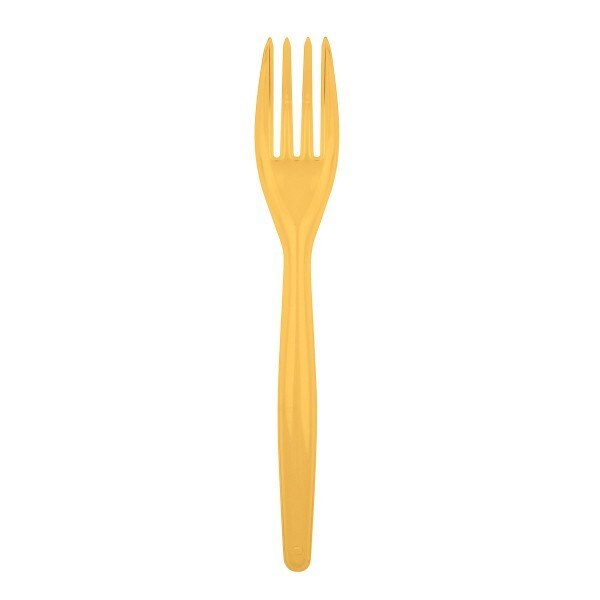 Set furculite MANK premium de unica folosinta aurii, din plastic PS, 18 ...